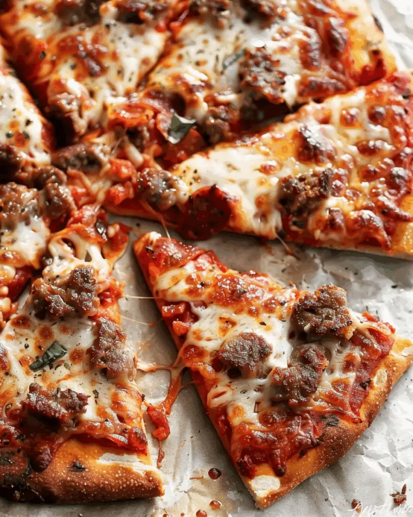 Beef Crust Pizza (Meatza Recipe) | Kitchen Loving