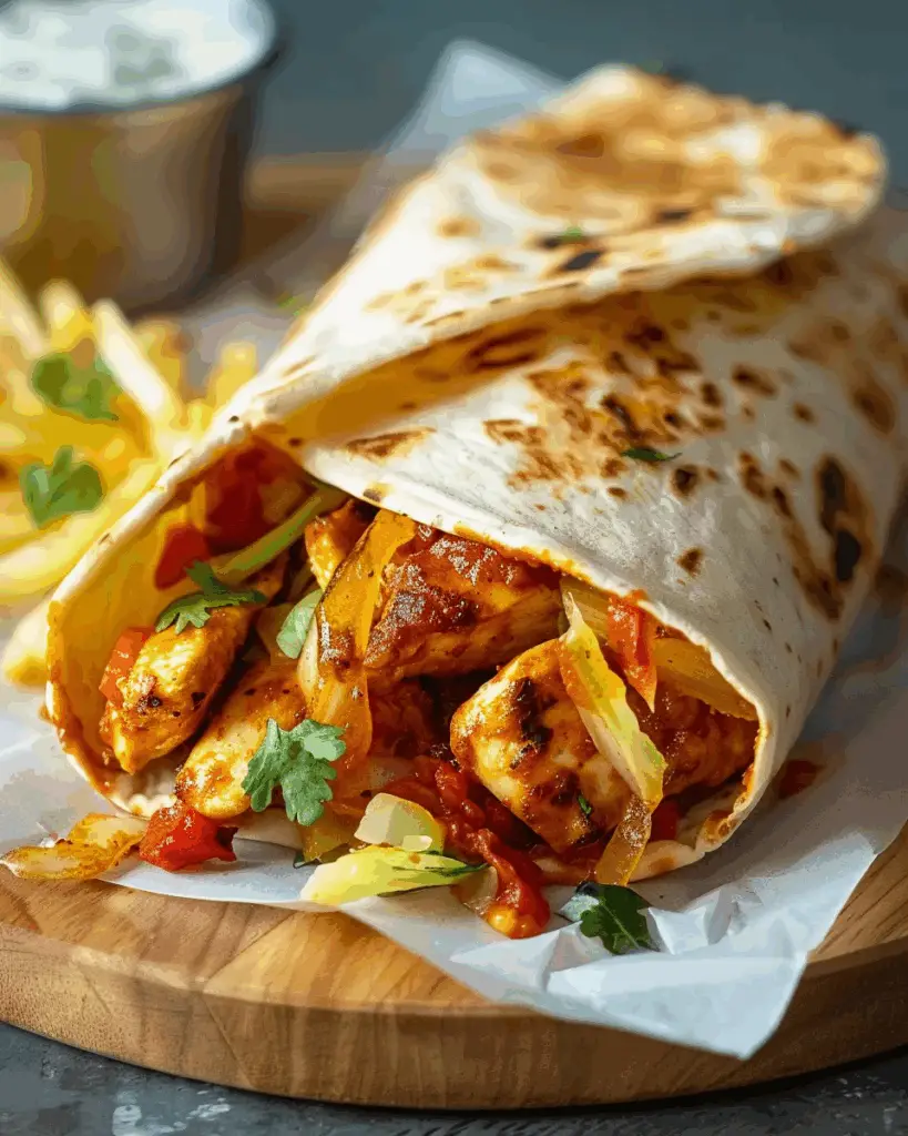Portuguese‑Style Chilli Chicken Wrap | Kitchen Loving