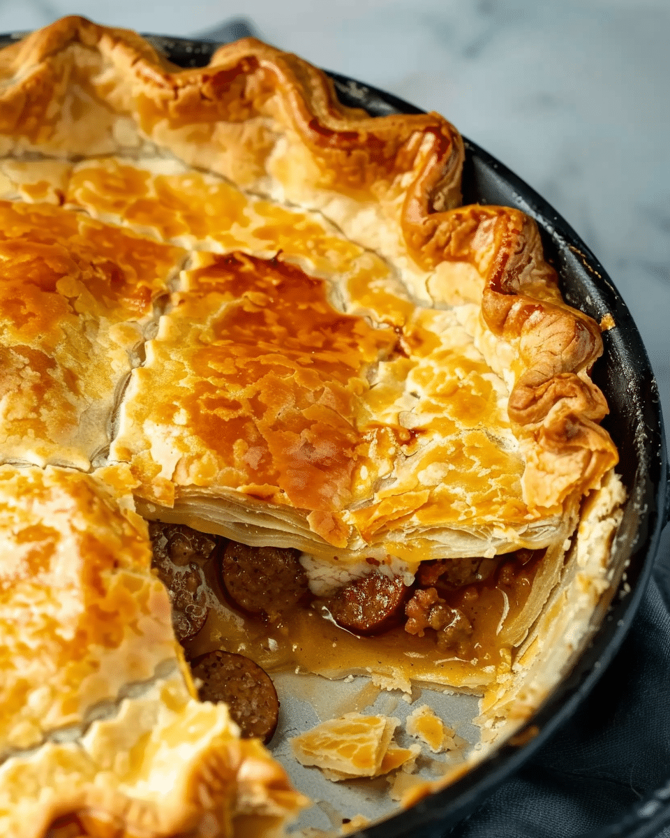 Breakfast Sausage Pot Pie | Kitchen Loving