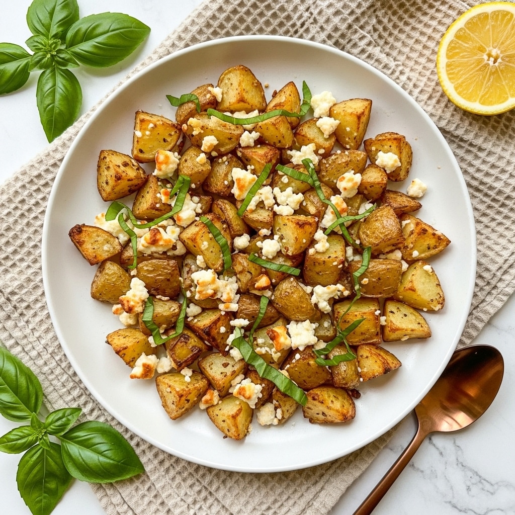 Baked Feta Potatoes: Crispy, Cheesy, and Flavorful Delight