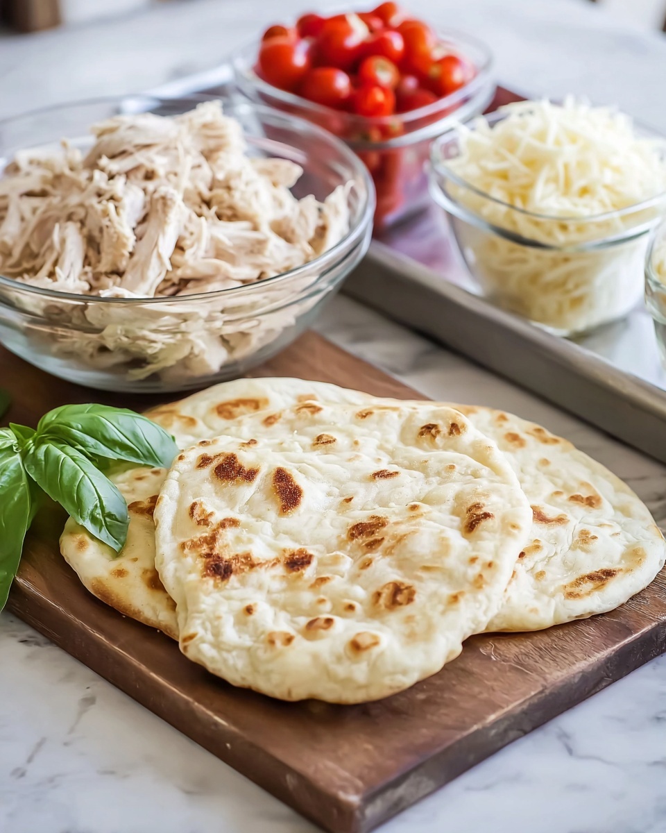 Caprese Chicken Flatbread | Easy & Flavorful Flatbread Recipe