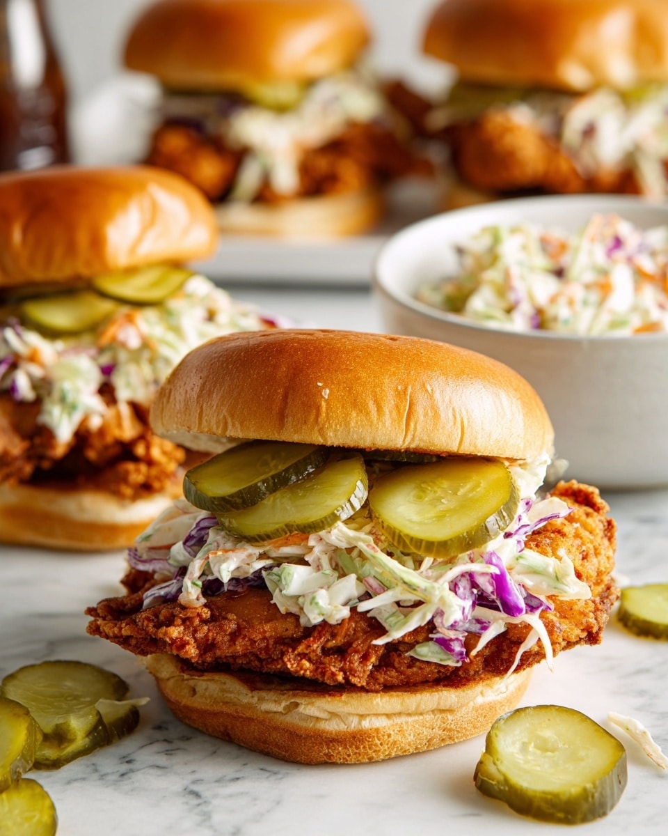 Nashville Hot Chicken Sandwiches: Juicy & Spicy Fried Chicken