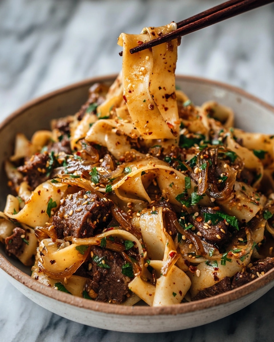 Cumin Lamb Noodles: Bold & Fragrant Spicy Lamb Dish