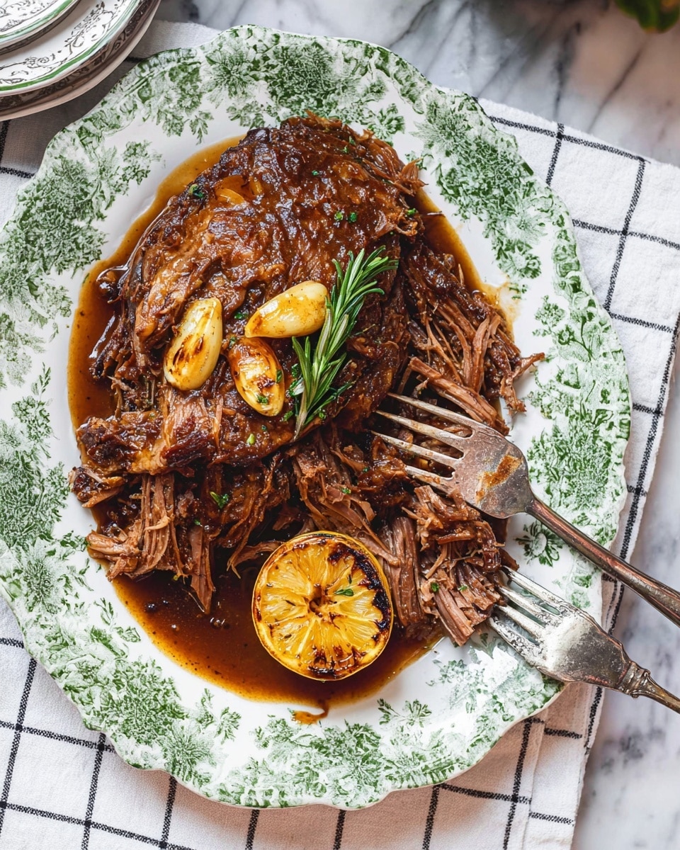 Slow Cooker Leg of Lamb with Red Wine & Herb Gravy
