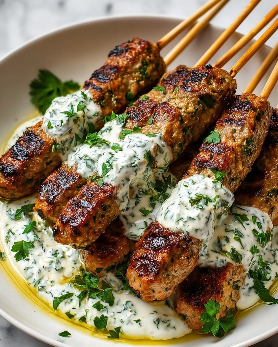 Chicken Kofta with Garlic Yogurt Sauce: Flavorful and Easy