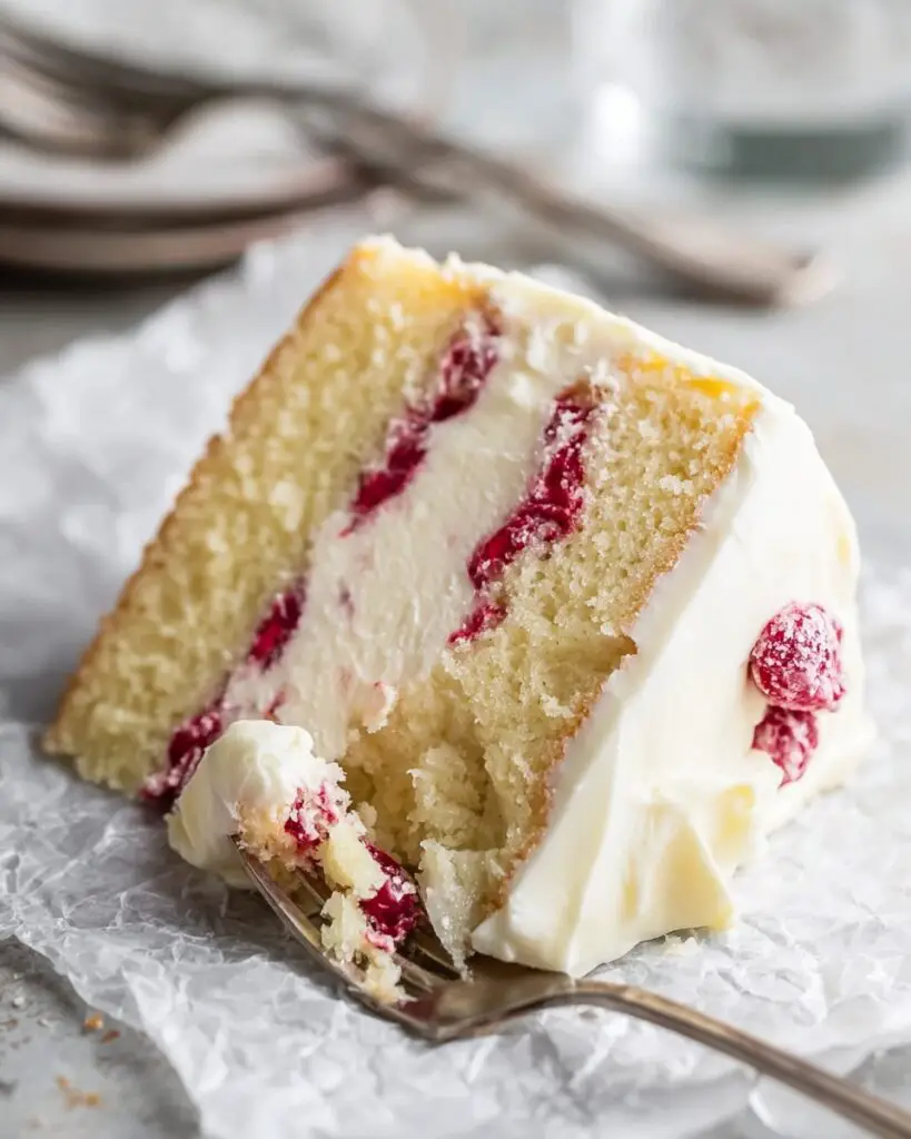 Raspberry Lemon Cake with Lemon Buttercream Frosting | Delicious & Easy
