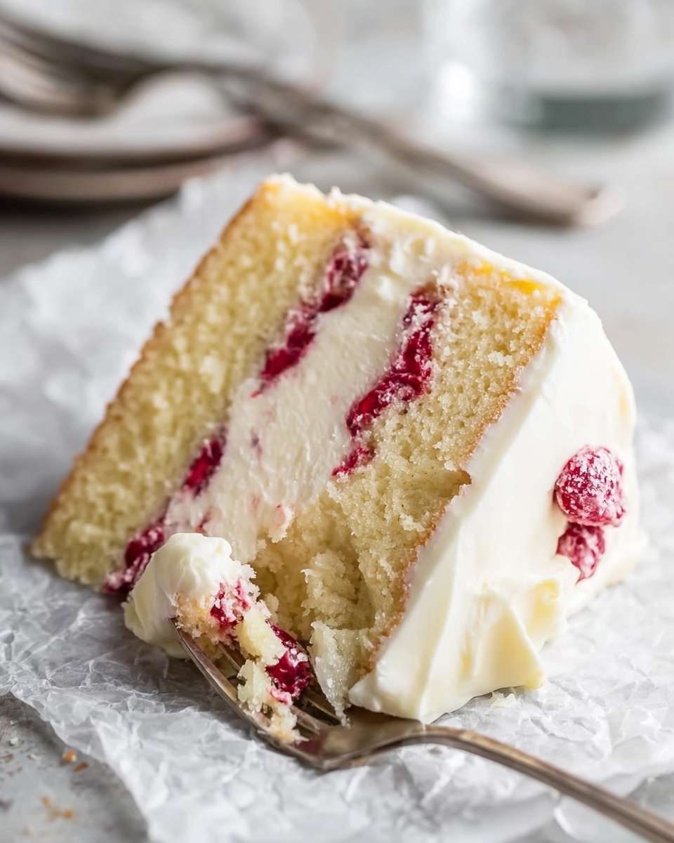 Raspberry Lemon Cake with Lemon Buttercream Frosting | Delicious & Easy