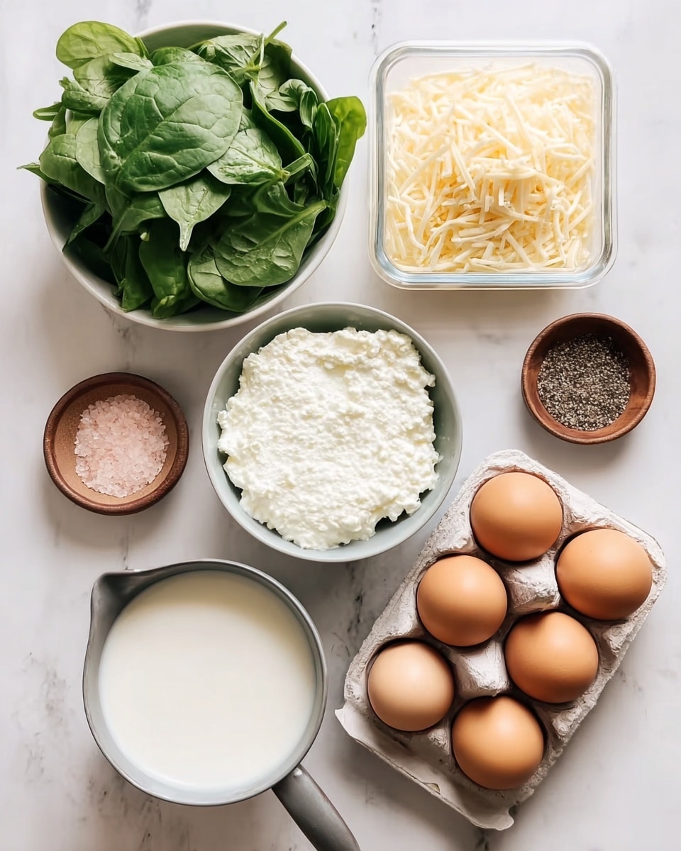 High-Protein Cottage Cheese Egg Bake with Spinach | Nutritious & Easy