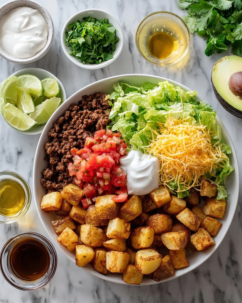 Loaded Potato Taco Bowl: Hearty & Crispy Taco Twist
