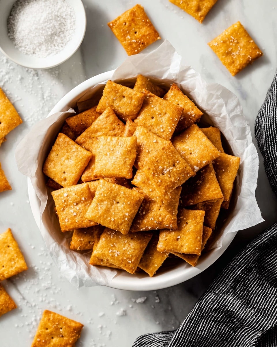 Homemade Cheez Its: Irresistibly Crispy Cheesy Crackers