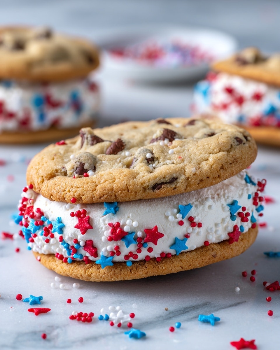 Patriotic Ice Cream Sandwiches: Fun Summer Treats for Celebrations